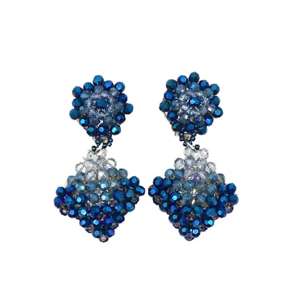 Fairchild Baldwin Teardrop Earrings Midnight Shimmer - Blue