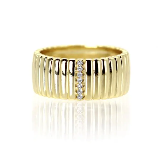 VICSTONENYC FINE JEWELRY Natural Diamond Comfortable Bold Yellow Ring - Gold