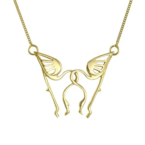 LEE RENEE Flamingo Necklace - Gold