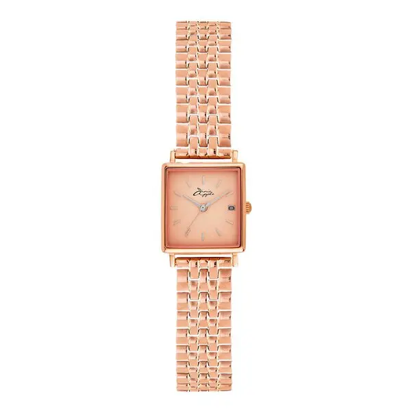 BERMUDA WATCH COMPANY Quaintrelle Square Rose Gold Link 22 24mm - Yellow