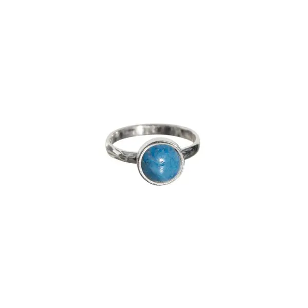 FV JEWELLERY La Stèle Lapis Circle Ring - Blue