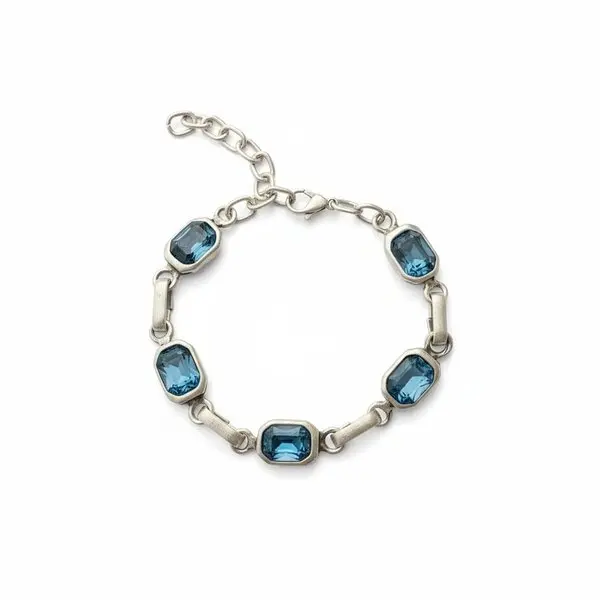 BY VIRGO Rivon Bracelet - Silver/blue