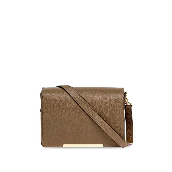 APATCHY LONDON The Newbury Mink Leather Crossbody Bag - Brown
