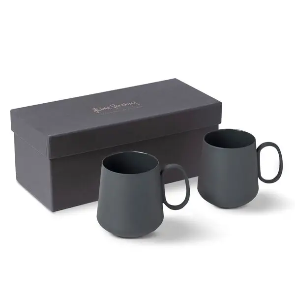 Esma Dereboy Tube Mug Set Of Two Colour - Black