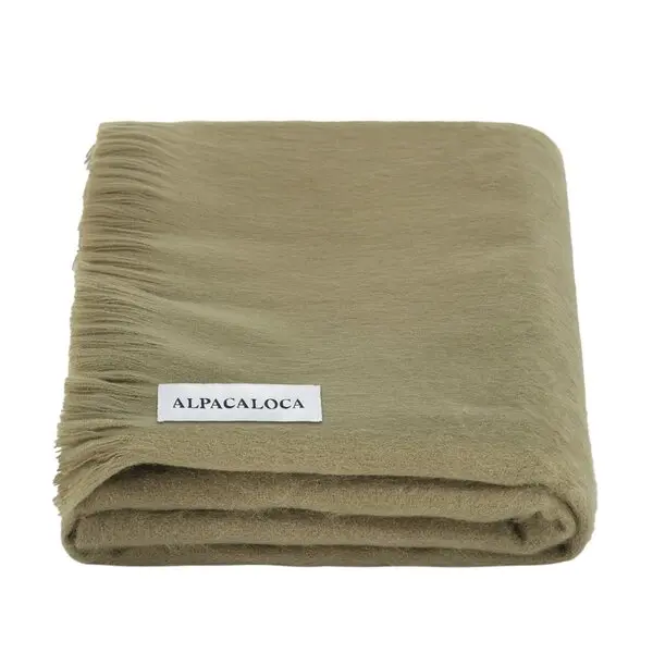 ALPACA LOCA Scarf Cigar - Brown