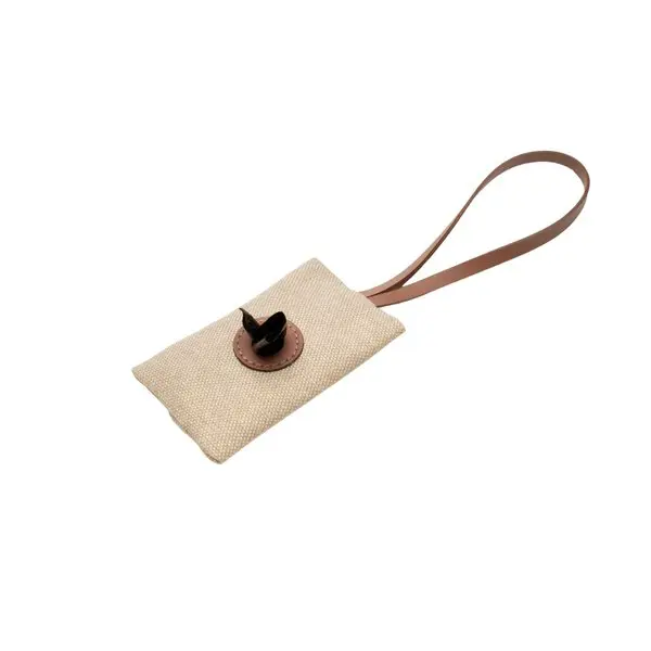 Zoë Pet Atelier Canvas Dog Poop Bag Holder Caramel - Brown