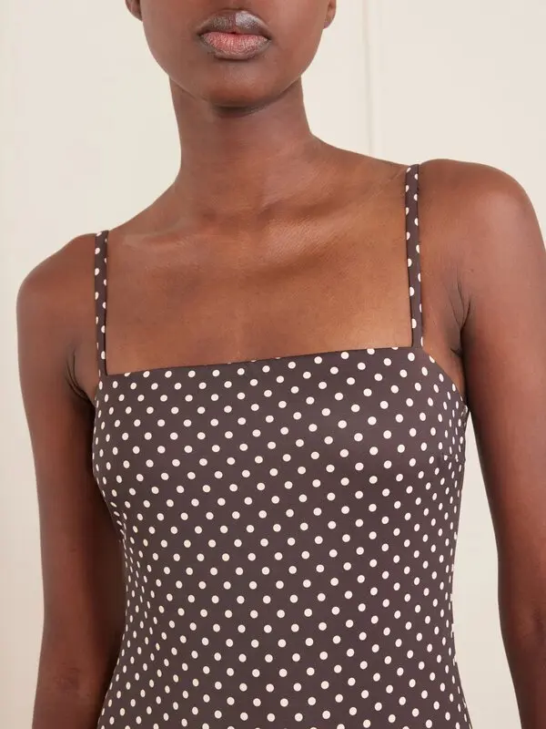 Matteau Petite Square Polka-dot Recycled Swimsuit