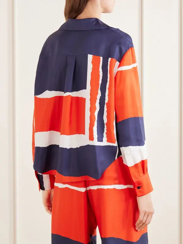 Loewe Printed Silk-twill Blouse