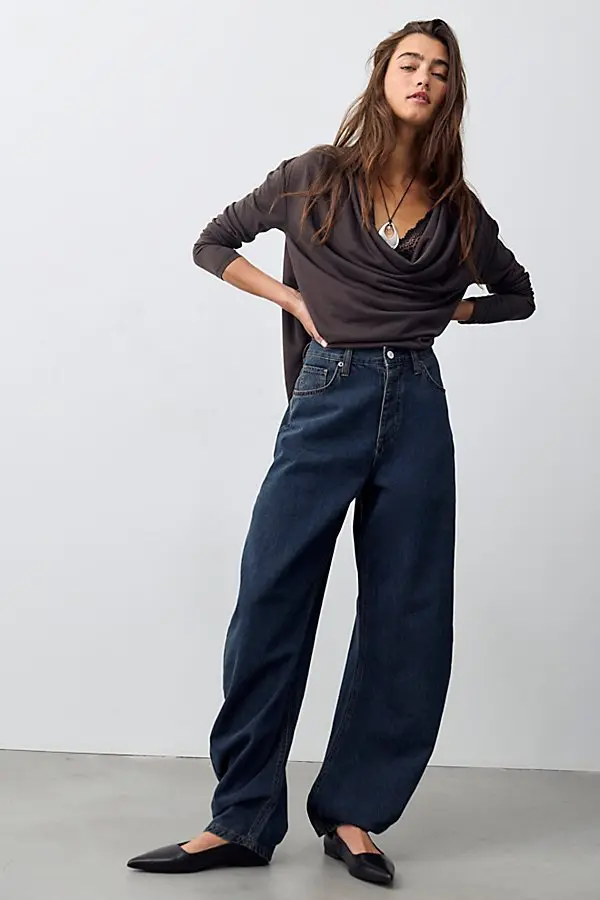 We The Free Bronx Horseshoe Jeans - Indigo Wash