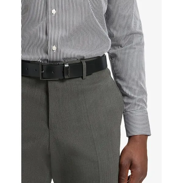 BOSS Branded-buckle Leather Belt