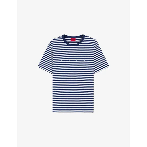 Hugo Striped Relaxed-fit Cotton-jersey T-shirt - Open Miscellaneous