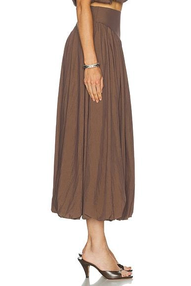 NICHOLAS Zaira Bubble Skirt - Chocolate