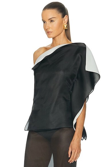 RÓHE Sculptural Double Layered Top