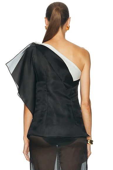 RÓHE Sculptural Double Layered Top