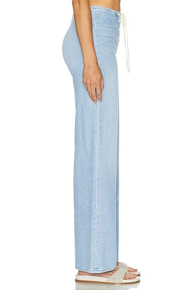 MOTHER The Laced Up Smoothie Sneak Jeans
