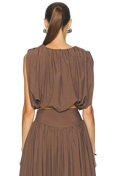 NICHOLAS Nadira Cropped Bubble Top