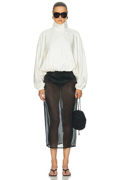RÓHE Silk Blouson Anorak Jacket