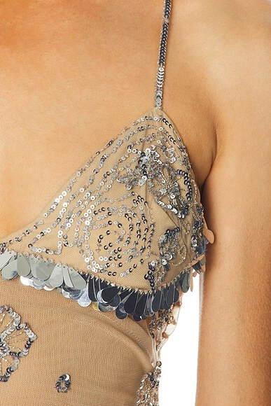 MIRROR PALAIS Sequined Midi Dress