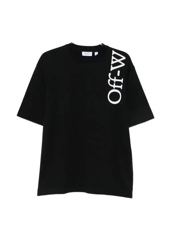 Off-White Vertical Bookish Skate Cotton T-shirt - Black