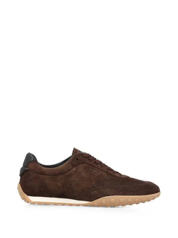 TOD'S Suede Leather Sneakers - Brown