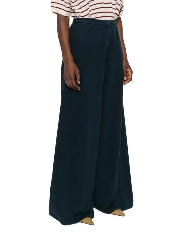 FORTE_FORTE Cotton Wide-leg Trousers