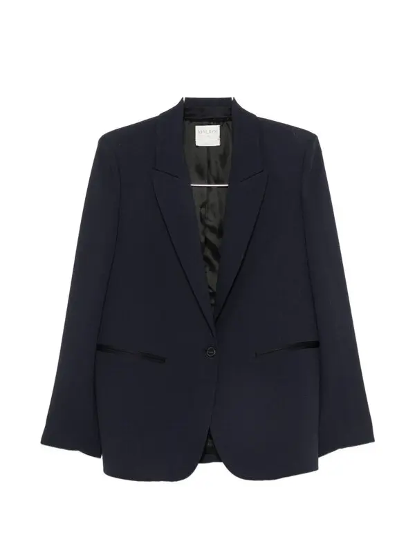 FORTE_FORTE Single-breasted Blazer Jacket - Blue