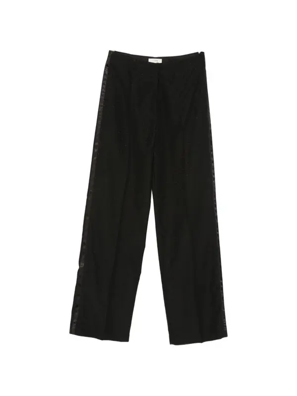 FORTE_FORTE Wool Blend Trousers - Black