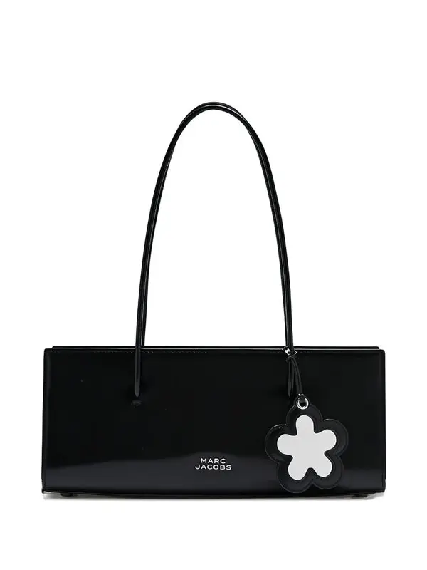 Marc Jacobs The Mirror Satchel Leather Shoulder Bag - Black