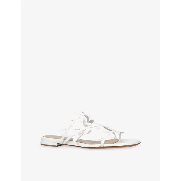 GIANVITO ROSSI Flavia 05 Flat Leather Sandals