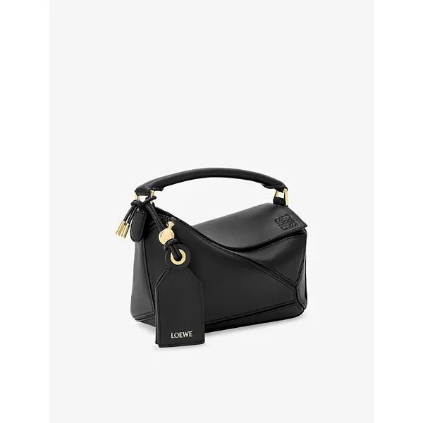 Loewe Mini Puzzle Leather Bag - Black