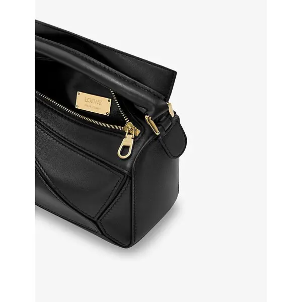 Loewe Mini Puzzle Leather Bag - Black