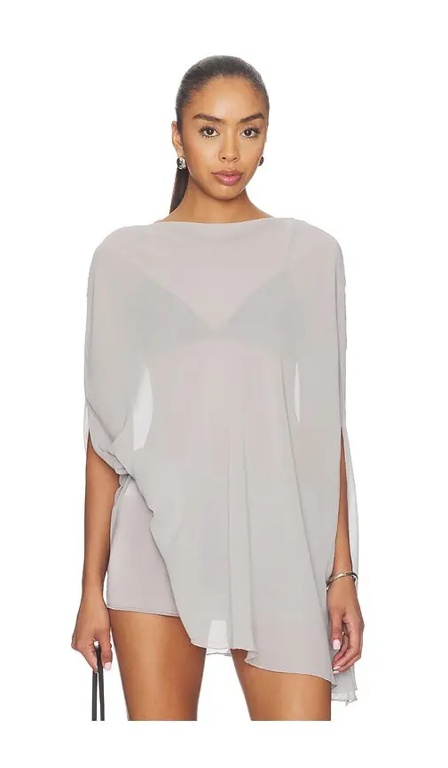 Lioness Aura Poncho In . Also - Grey