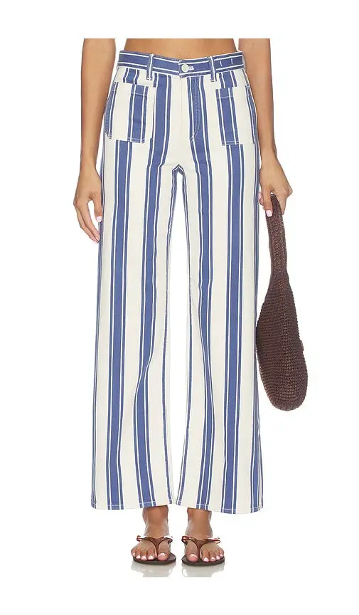 Madewell The Emmy Wide Leg Striped In . Also - Blue