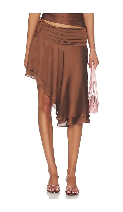 Lioness Legacy Midi Skirt In . Also - Chocolate