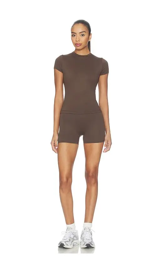 NIKESKIMS Matte Baby Short Sleeve Tee - Brown