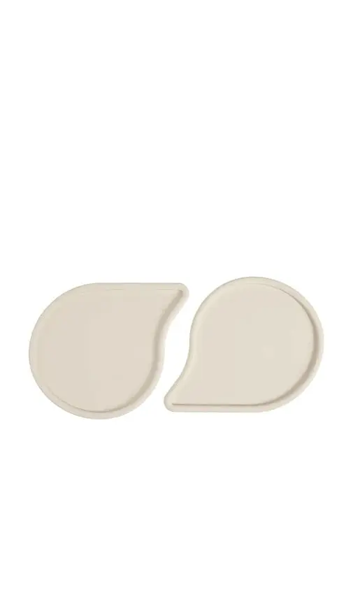 CATENARY HOME Drop Pet Food Bowl Mats Set Of 2 - Tan