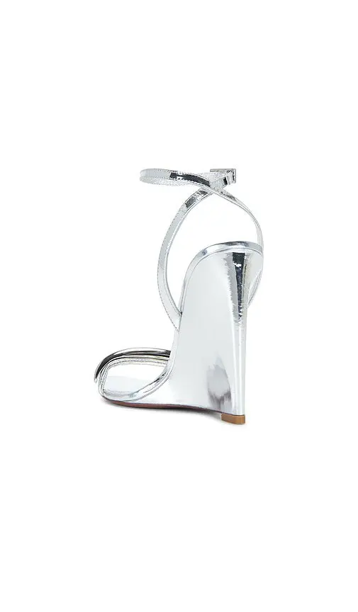 Retrofete Nola Metallic Leather Wedge Sandal