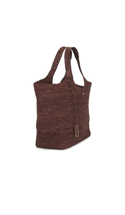 ANINE BING Lili Tote Raphia Bag