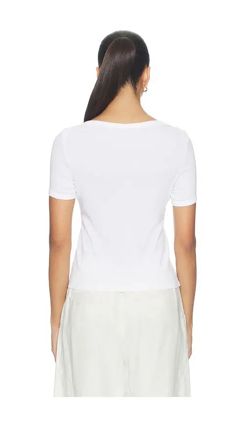 Enza Costa Supima Cotton Bateau Tee