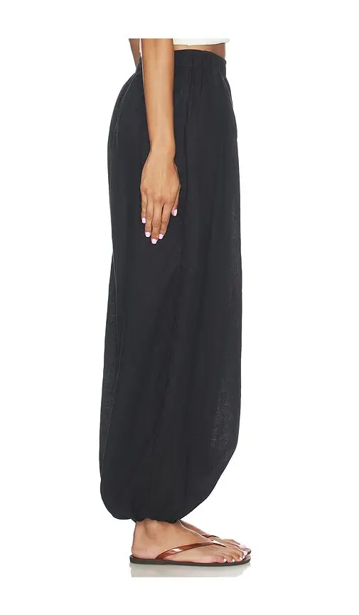 AEXAE Linen Balloon Pant In . Also - Black