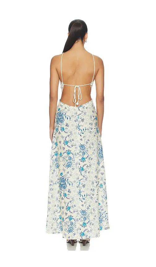 Agua Bendita Indira Bleu Dress In . Also
