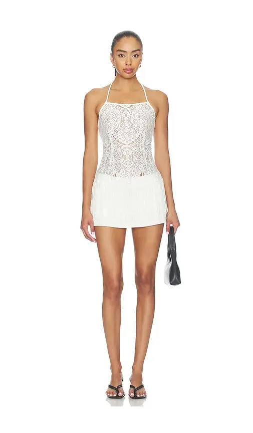 For Love & Lemons Siren Fringe Top