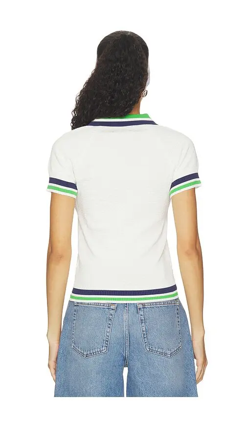 ALL THE WAYS Hazel Knit Polo Top In . Also