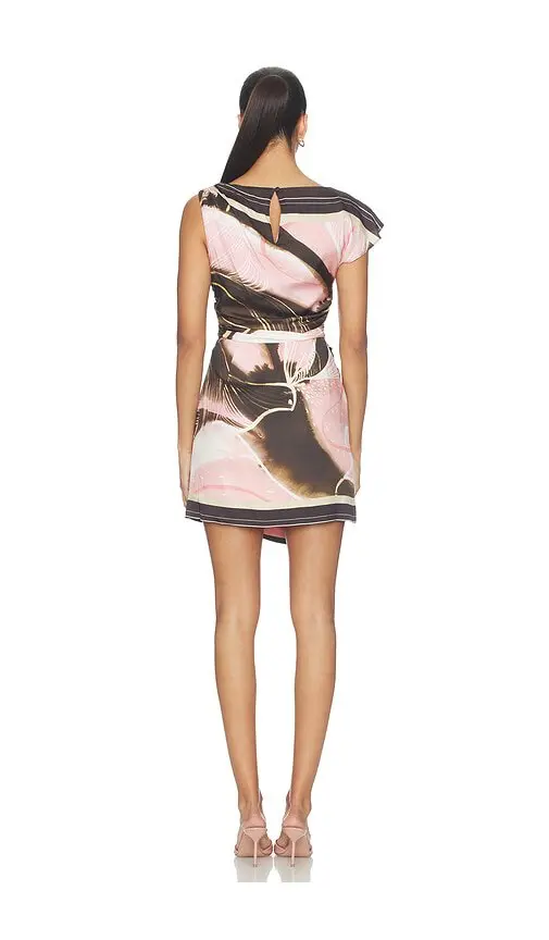 AMUR Jovie Asymmetrical Mini Dress