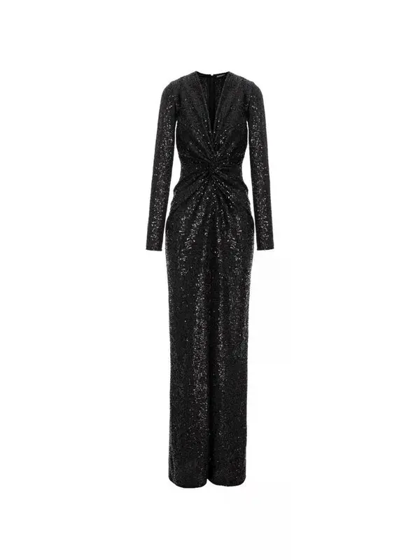 ROSERRY Scarlett Sequin-embellished Maxi Dress - Black
