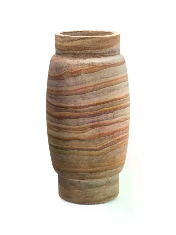 EDITIONS MILANO Stone Rainbow Vase - Orange