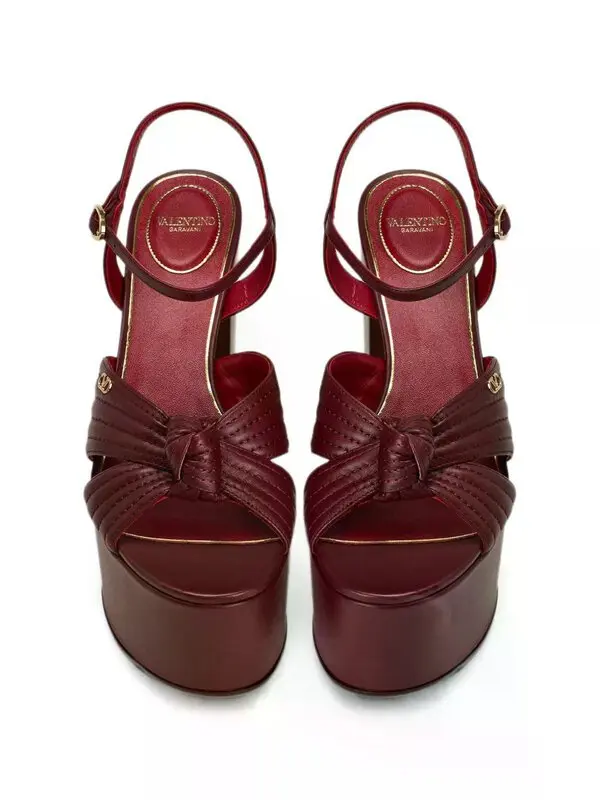 Valentino Garavani Vlogo Signature Knotted Platform Sandals