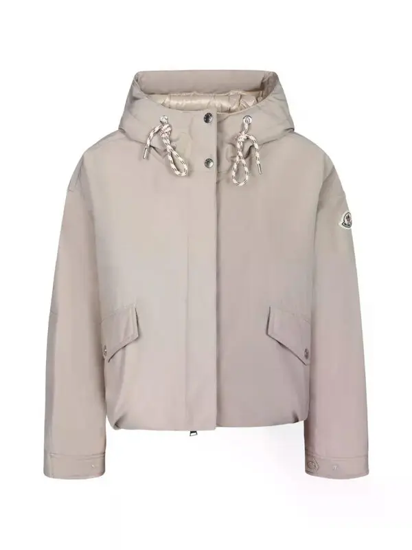 Moncler Eucalyptus Hooded Flap-pocket Jacket - Neutrals