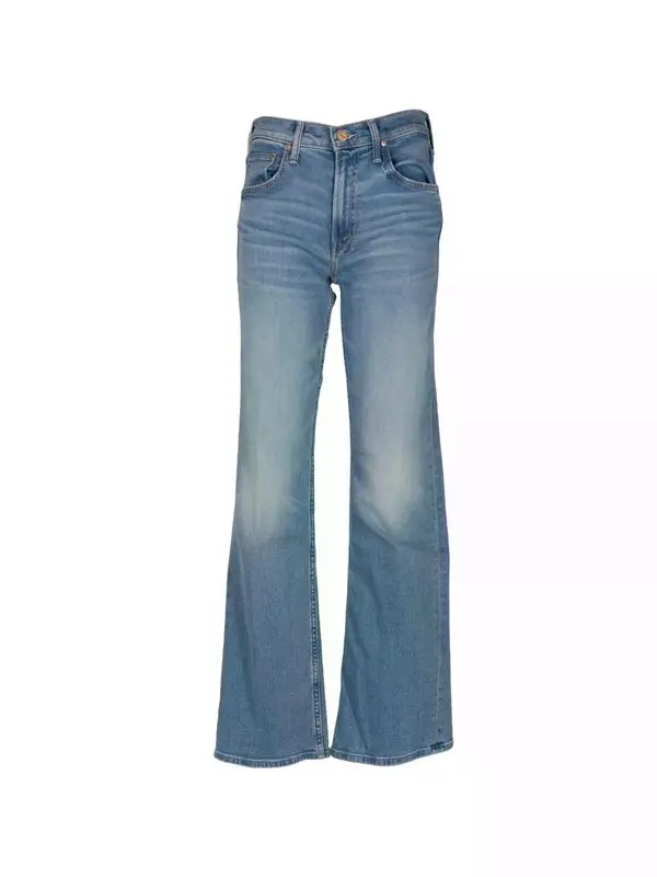MOTHER The Bookie Sneak Flared Jeans - Blue