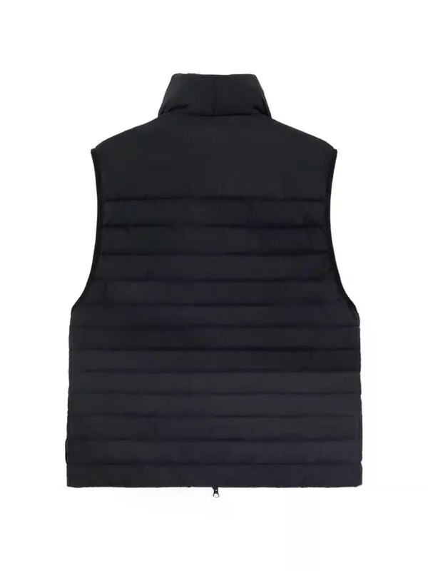 Stone Island Quilted Logo-patch Gilet - Black